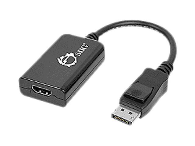 SIIG CB-DP0L11-S1 DisplayPort to HDMI with Audio Active Adapter ...