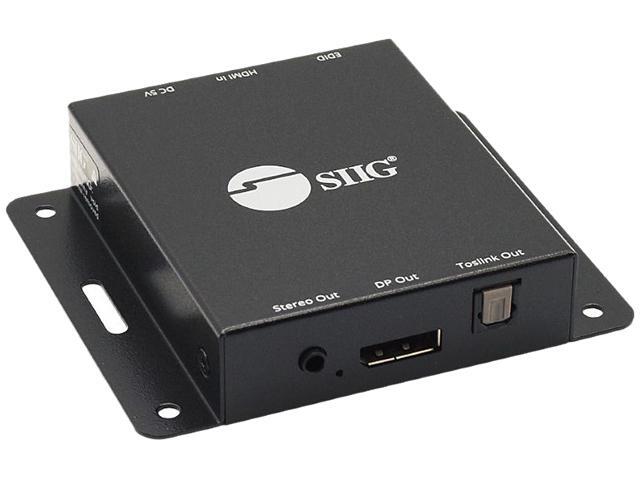 SIIG CE-H26A11-S1 HDMI 2.0 to DisplayPort 1.2 Converter with Audio ...