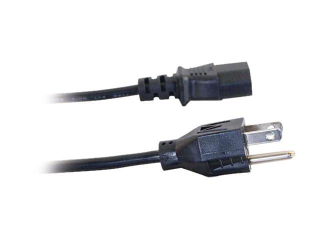 C2G 29926 16 AWG Universal Power Cord - NEMA 5-15P to IEC320C13, TAA Compliant, Black (4 Feet, 1 ...