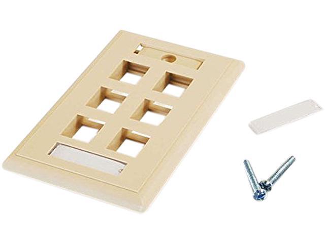 C2G 6 Socket Keystone Network/Multimedia Faceplate - Newegg.com