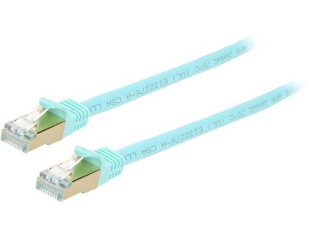 ATHENA CLH-NC6AS15-AQ 15ft Cat6A STP Patch Cable, aqua color, 26awg ...