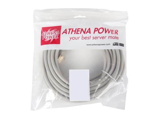 ATHENA CLH-NC6AS25-GR 25ft Cat6A STP Patch Cable, gray color, 26awg ...