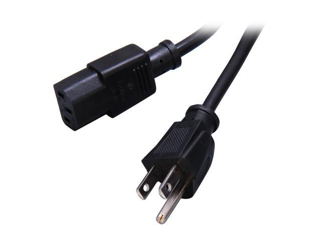 StarTech.com PXT101_10 10 ft Standard Computer Power Cord - NEMA 5-15P ...