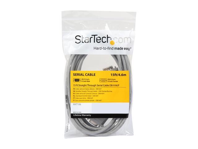 StarTech.com Model MXT106 15 ft. Straight Through Serial Cable - DB9 M/F - Newegg.com