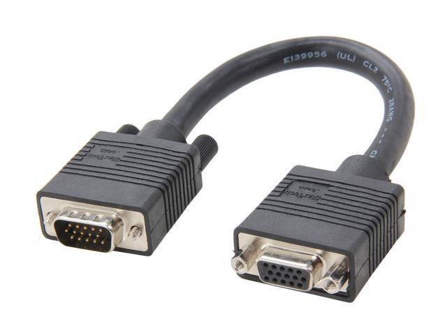Open Box: StarTech.com VGAEXTAA6IN 6" Coax High Resolution VGA Port ...