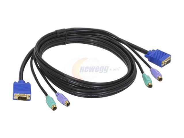 CP TECHNOLOGIES 10 ft. All-In-One Hi Res KVM Cable - Newegg.com