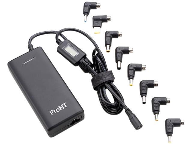 ProHT 03259 120W Slim Design Universal Notebook Adapter with 8 Tips ...