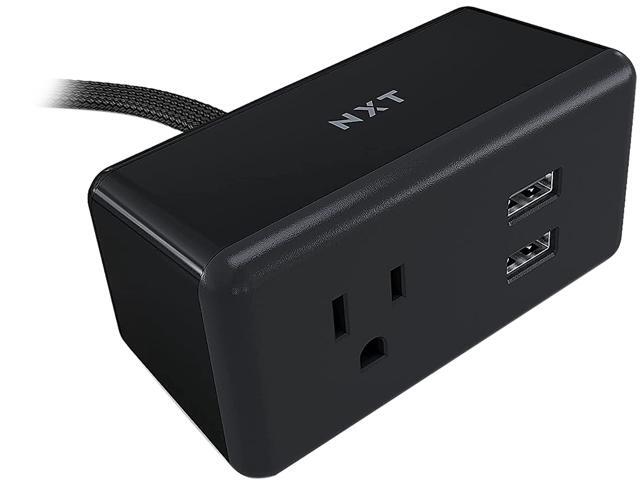 NXT Technologies 5 ft. Extension Cord, 1 Outlet/2 USB Ports, Black ...