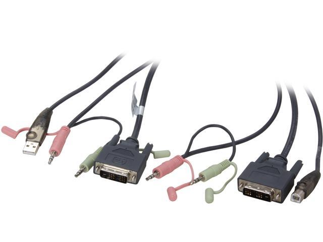 IOGEAR 6 ft. Single Link DVI-D USB KVM Cable - Newegg.com