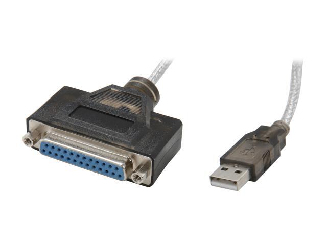KINGWIN Model DP25 5 ft. USB (M) to DB25 (IEEE1284) (F) Parallel ...