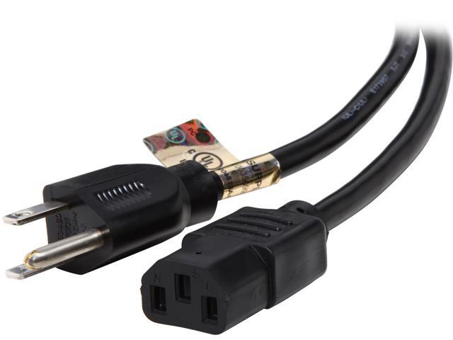 Tripp Lite Universal Computer Power Cord, 10A, 18AWG (NEMA 5-15P to IEC ...
