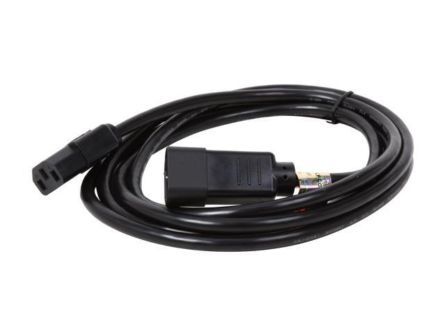 Tripp Lite Model P004-008 8 ft. Black 18AWG SJT, 10A, 100-250V IEC-320 ...