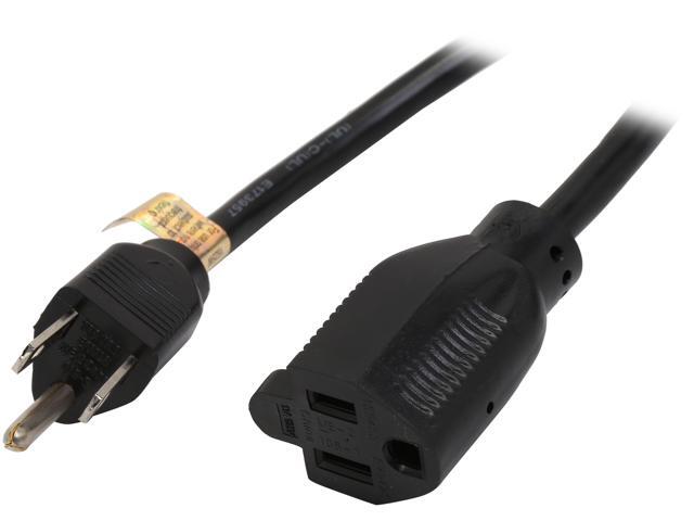 Tripp Lite Standard Power Extension Cord, 13A, 16AWG (NEMA 5-15P to NEMA 5-15R), 10-ft. (P024 ...