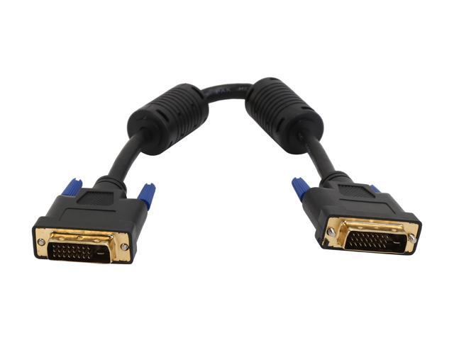 Tripp Lite P560-001 Black & White DVI-D to DVI-D Male to Male Black ...