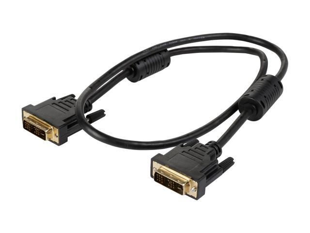 Tripp Lite P561-003 Black DVI-D to DVI-D Male to Male Black & White DVI Single Link TMDS Cable ...
