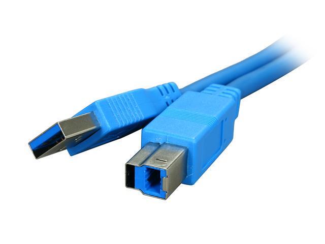 Vantec Vlink SuperSpeed USB 3.0 cable - 3 ft - Model CBL-3U3AB-BL ...