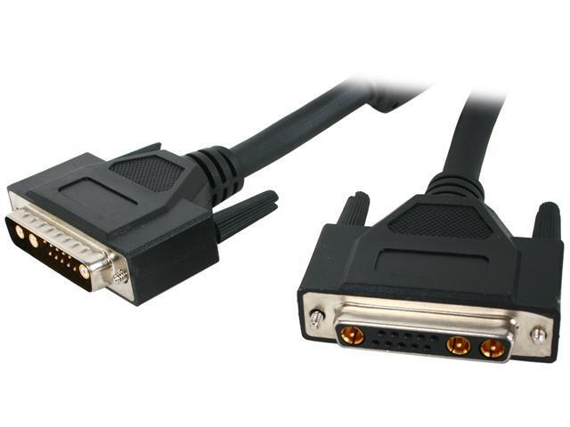 BYTECC 13W3MF-6 6 ft. DB13W3 (SUN) Monitor Male to Female Cable, Black ...
