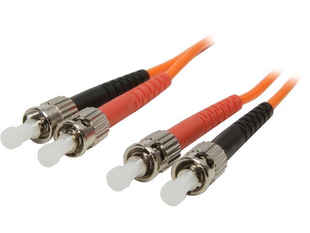 BYTECC MD-ST10 10m MD-ST ST to ST Duplex (2 Strand) Cable, Multi Mode ...