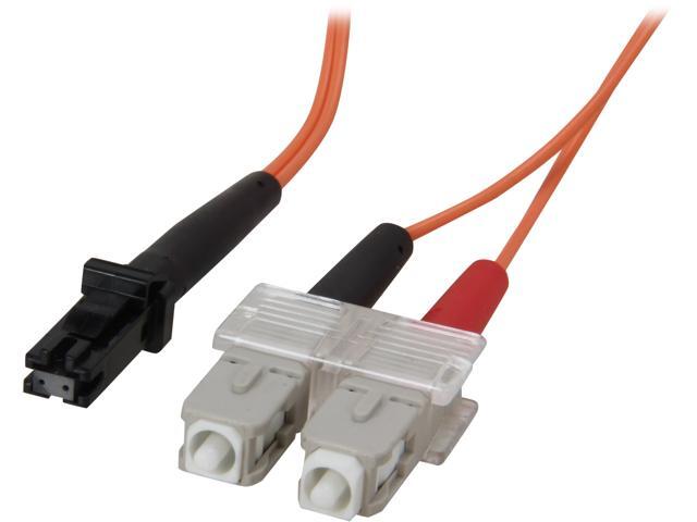 BYTECC MD-MS2 2m MTRJ to SC Duplex (2 Strand) Cable, Multi Mode 62.5 ...