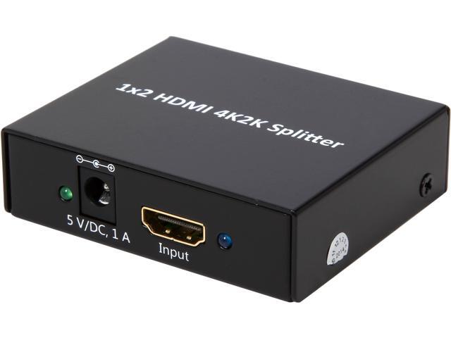 BYTECC HMSP102K 1x2 HDMI 3D 4K2K Splitter Resolutions Up to 4K2K ...
