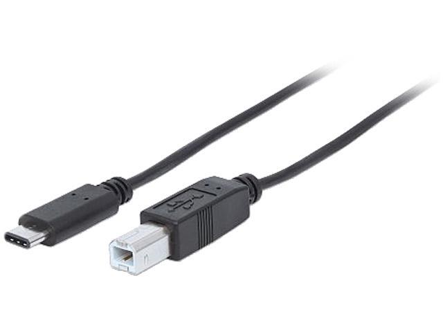 Manhattan 353304 Hi-Speed USB 2.0 Standard-B male to USB C male Cable ...
