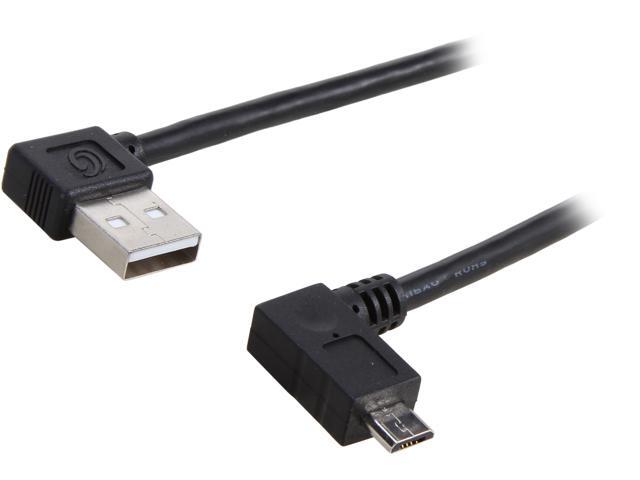 C2G 28116 USB Cable - USB 2.0 Right Angle A Male to Micro-USB B Right ...