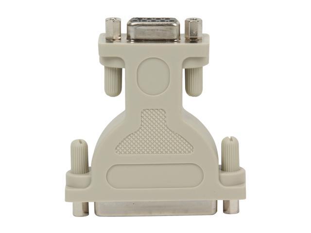 C2G 02472 DB9 Female to DB25 Female Serial RS232 Null Modem Adapter, Beige - Newegg.com