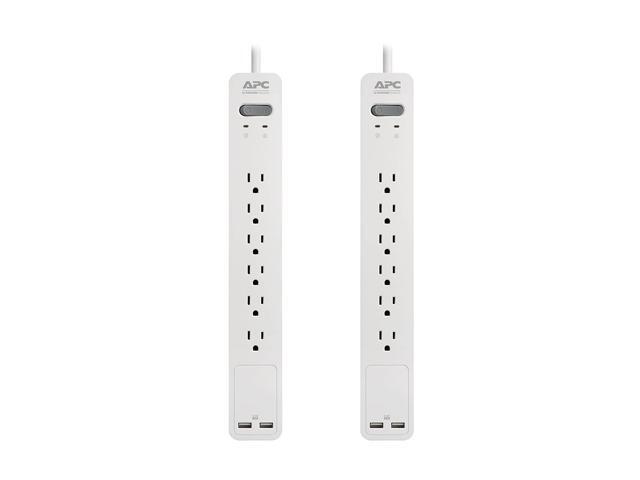 APC 6-Outlet Surge Protector with USB Charging Ports, SurgeArrest ...