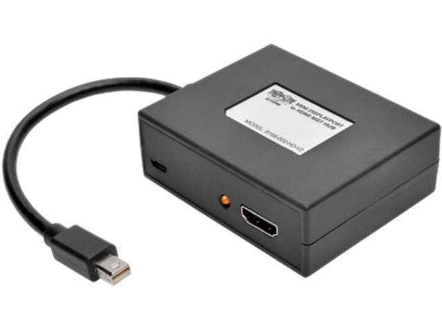 Tripp Lite B155-002-HD-V2 2-Port Mini DisplayPort 1.2 to HDMI Multi-Stream Transport (MST) Hub ...