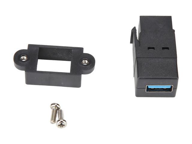 Tripp Lite USB 3.0 Keystone Panel Mount Coupler (F/F) All in One Black ...