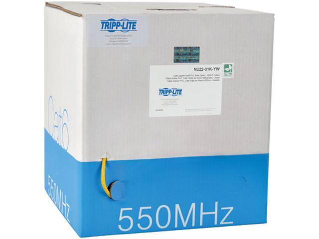TRIPP LITE N222-01K-YW 1000 ft. Cat 6 Yellow Gigabit Bulk Solid-Core ...