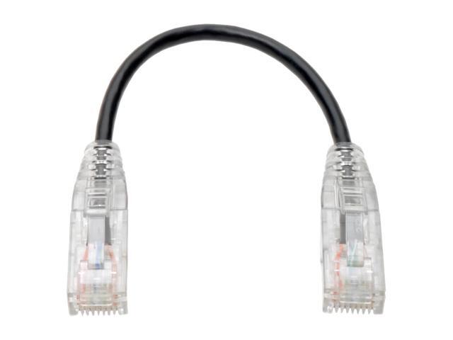Tripp Lite Cat6 Gigabit Patch Cable Snagless RJ45 Molded Slim Black 6in (N201-S6N-BK) - Newegg.com