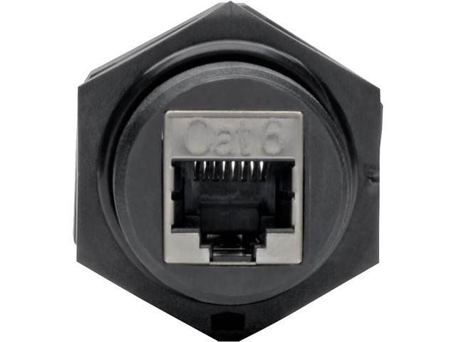 Tripp Lite RJ45 Bulkhead Coupler Cat5/Cat6 F/F Shielded Industrial Dust ...