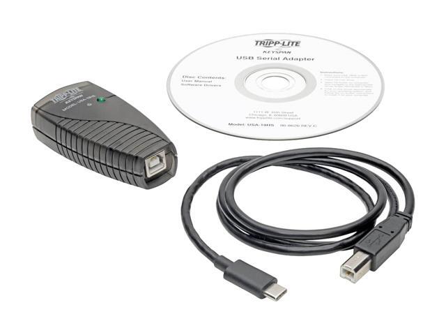 Tripp Lite Keyspan High Speed USB C to Serial Adapter DB9 3ft USB Cable ...