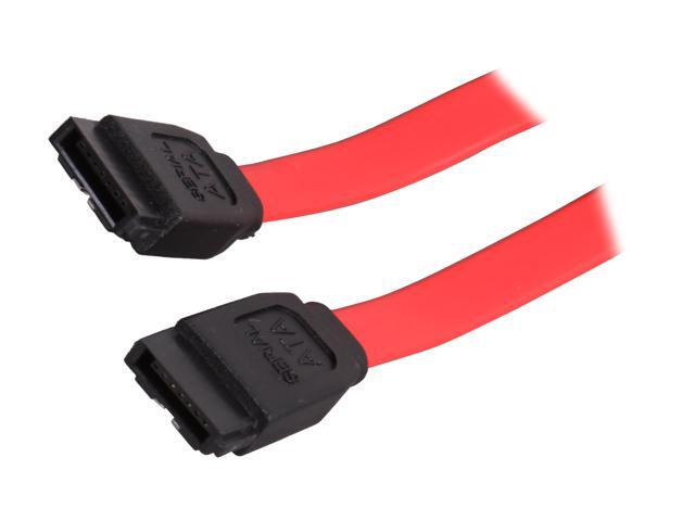 CABLES UNLIMITED FLT-6000-18 1.5 ft. Serial ATA II 3Gbps Cable With ...