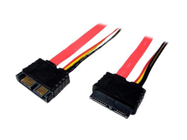 CABLES UNLIMITED FLT-6010-18 1.5 ft. Slim-line SATA Drive Cable to ...