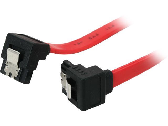 Link Depot SATA3L-1R-10P 3.28 ft. (1 m) SATA III Flat Cable with L ...