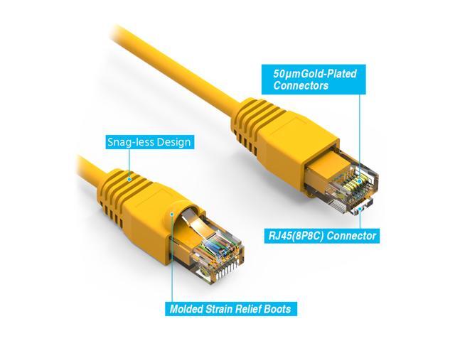 Nippon Labs 100Ft Cat6A UTP Ethernet Network Booted Cable, 24AWG 100 ...