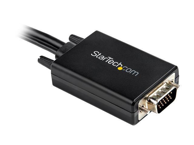StarTech.com VGA2HDMM10 10ft. (3m) VGA to HDMI Adapter with USB Audio ...