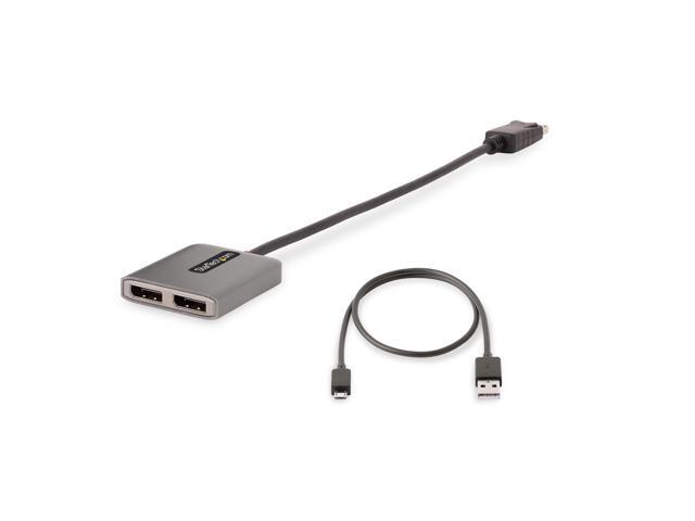 StarTech.com 2-Port DisplayPort MST Hub - Dual 4K 60Hz - DP to 2x DisplayPort Monitor Adapter ...