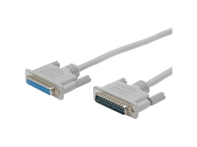 StarTech.com 10 ft Straight Through Serial Parallel Cable - DB25 M/F ...