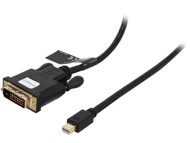 StarTech.com Model MDP2DVIMM6B 6 ft. Mini DisplayPort to DVI Adapter ...