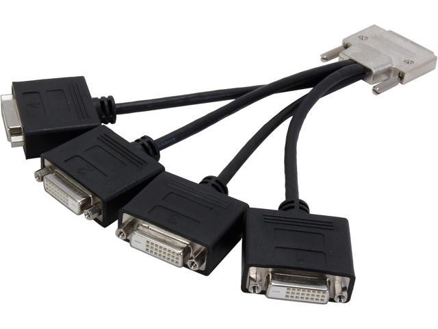 StarTech.com VHDCI24DVI VHDCI to Quad DVI Splitter Breakout Cable ...