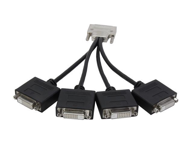 StarTech.com VHDCI24DVI VHDCI to Quad DVI Splitter Breakout Cable ...