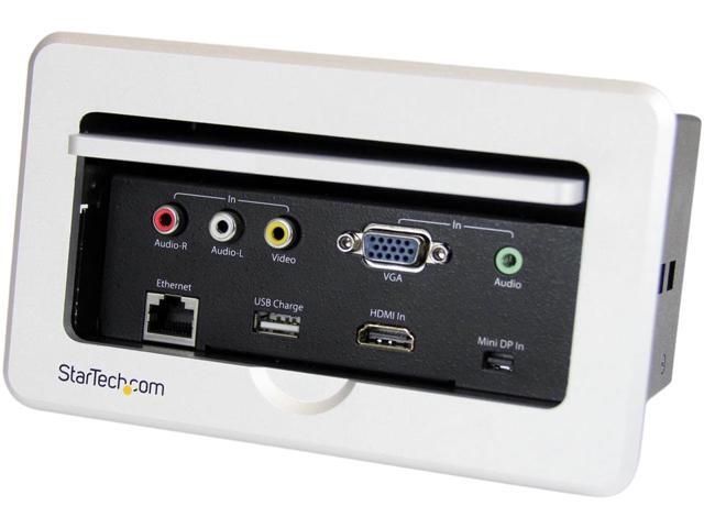 StarTech.com BOX4HDECP Conference Table Connectivity Box - HDMI / VGA ...