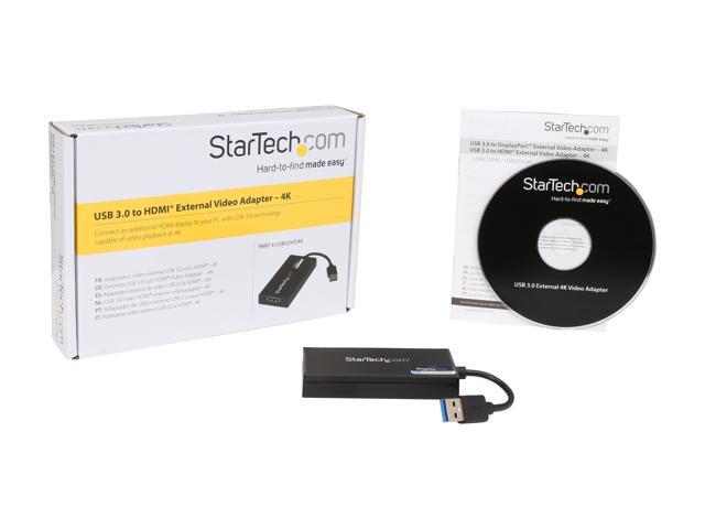 StarTech.com USB32HD4K USB 3.0 to HDMI Display Adapter 4K Ultra HD ...
