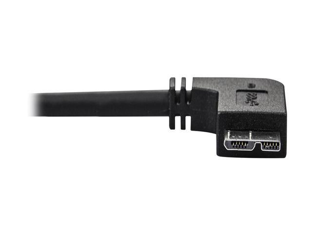 StarTech.com 1m 3 ft Slim Micro USB 3.0 Cable - M/M - USB 3.0 A to Left ...