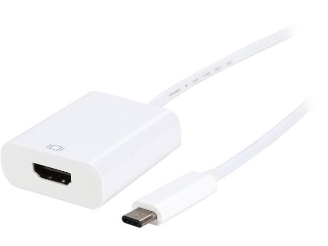Coboc AD-ALT-C2HD-6WH 6inch White DisplayPort ALT USB 3.1 Type C to ...