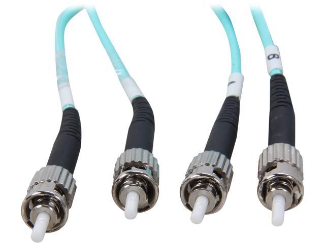 Coboc CY-OM3-ST/ST-3 9.84 ft. 10Gb Fiber Optic Cable, ST/ST, Multi Mode ...