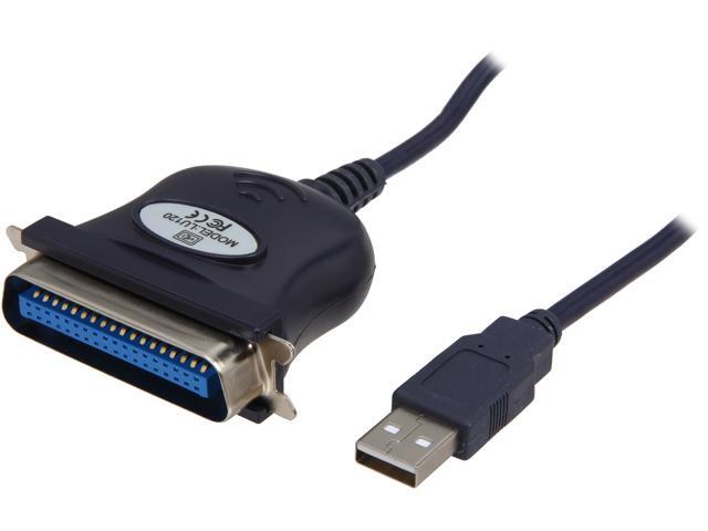 Coboc Model EA-USB-1284-BL 4.9 ft. Black USB to IEEE 1284(Bi ...